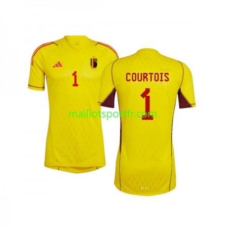 Maillot de Foot Belgique Courtois 1 Gardien Exterieur Coupe du monde 2022